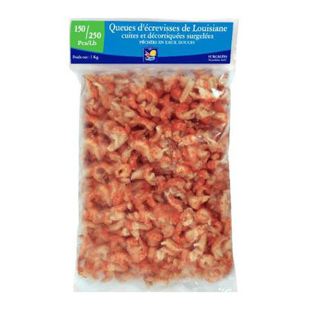 Cooked Shelled Crayfish Tails IQF